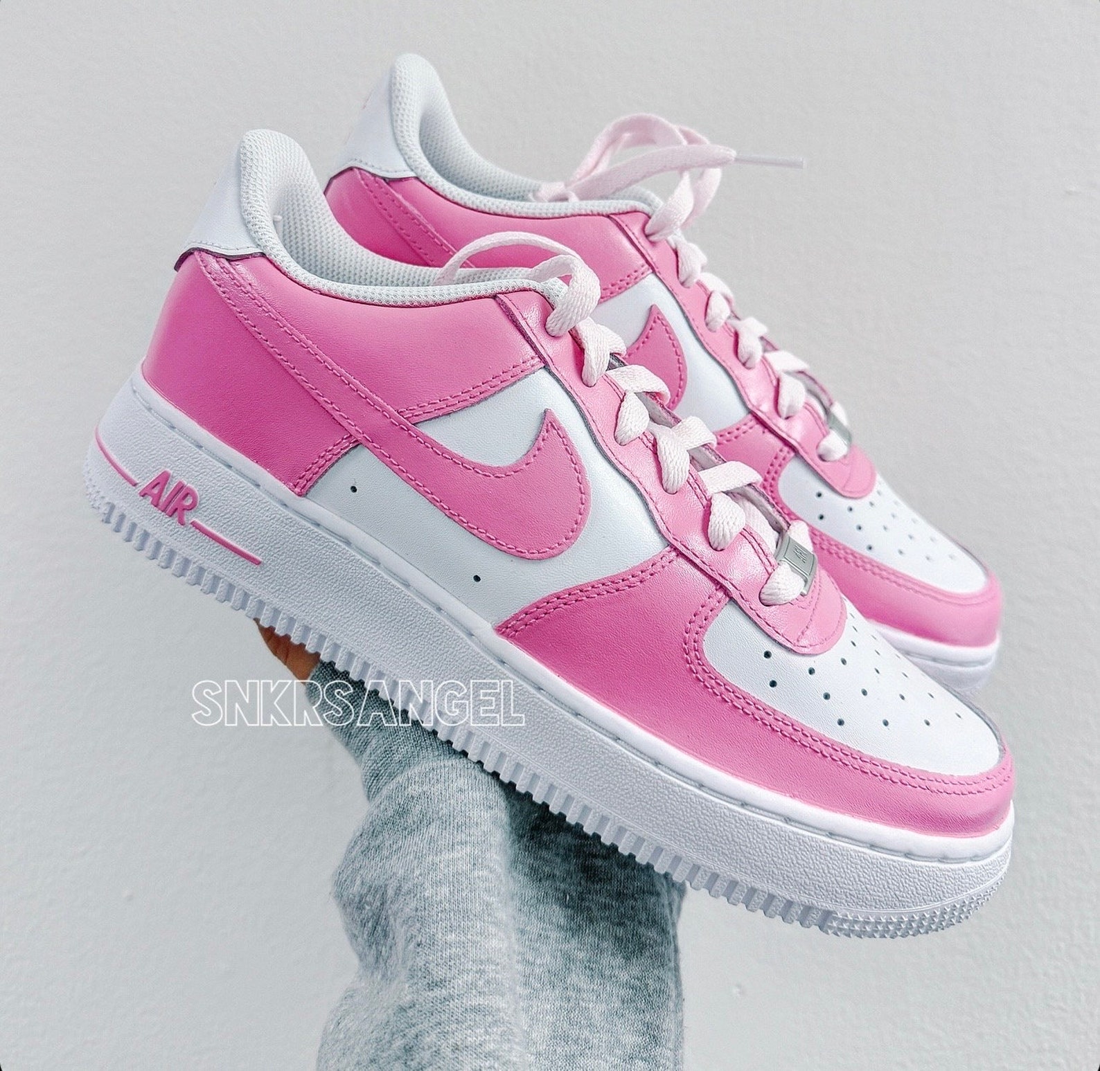 Custom Nike Air Force 1 Low Hot Barbie Pink, Hot Pink Sneakers Nike ...