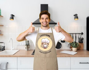 Custom Chef Apron Logo - Etsy