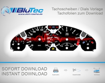 Tacho Foils Tacho Disc Template IMMEDIATELY Download for BMW - Etsy