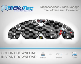 Tacho Foils Tacho Disc Template IMMEDIATELY Download for BMW - Etsy