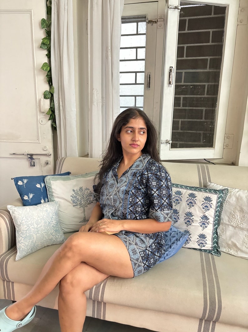 Pajama Set for Women, PJ Set, Indian Shorts PJ Set Unisex PJ Set Night ...