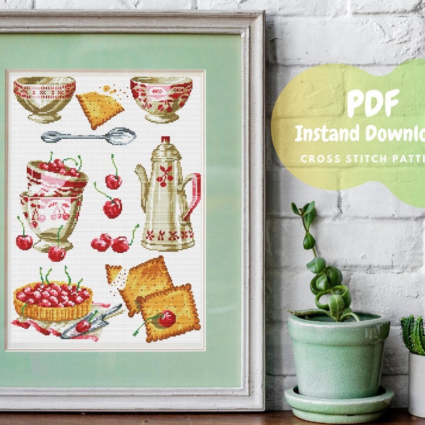 Kitchen Theme Cross Stitch Pattern - Etsy