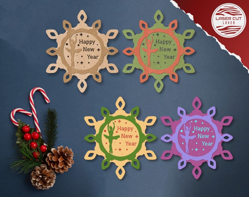 Christmas Tree Toys SVG Bundle, Laser File Glowforge Project, Ballerina ...