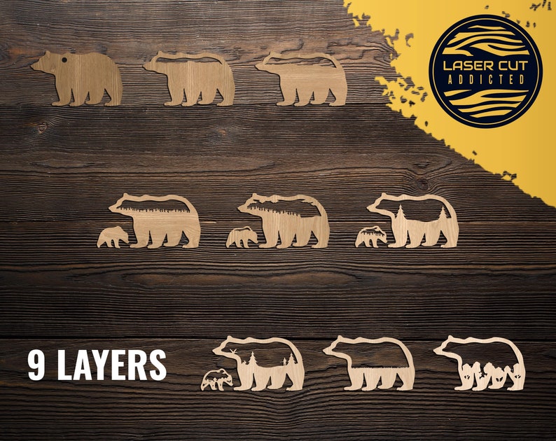 Laser Cut Animals Svg File Glowforge File Laser Cutting Designs Bundle ...