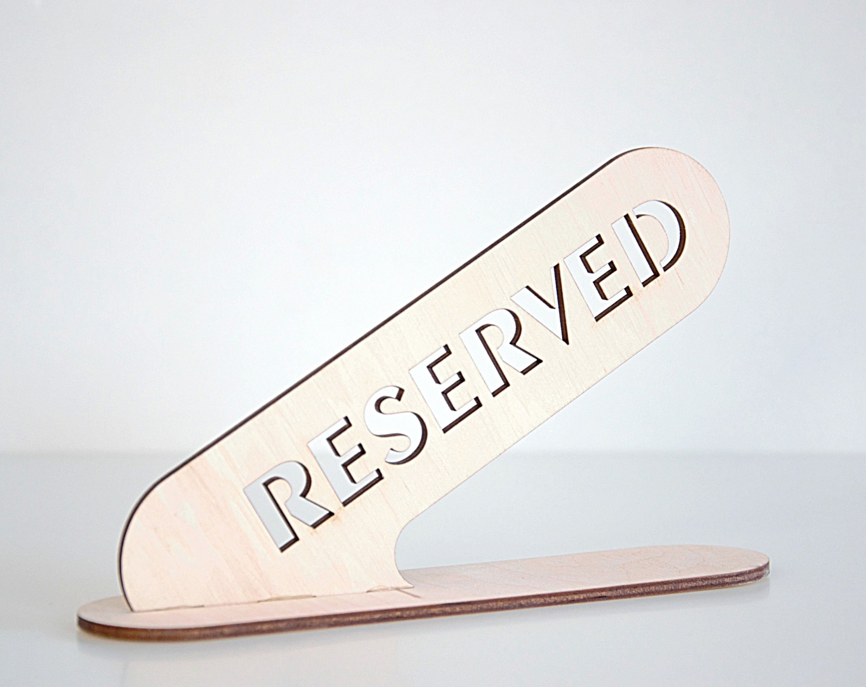 Reserved Table Sign Laser Cut File Svg Digital Download Laser Cutting ...