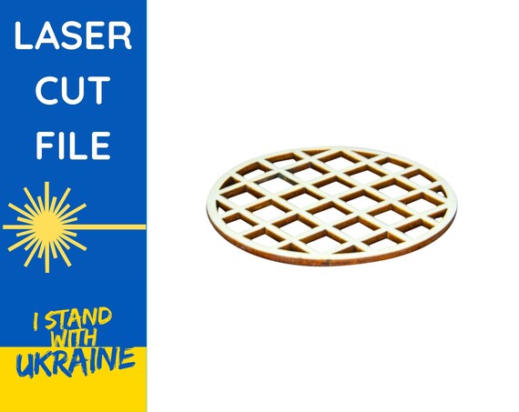 Coaster Laser Cut Ready Coaster Svg File Digital Download | Etsy