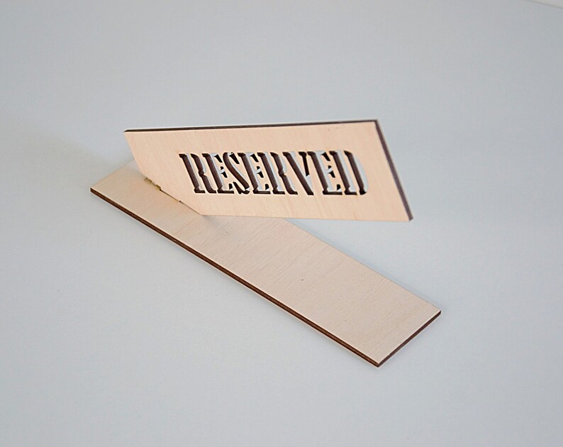 Reserved Table Sign Laser Cut File Svg Digital Download Laser | Etsy