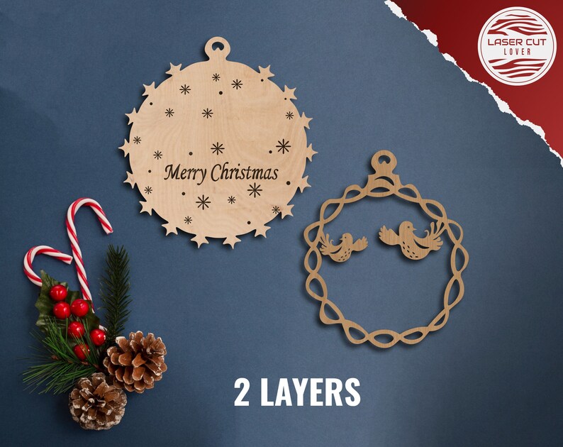 Christmas Tree Toys SVG Bundle Laser File Glowforge Project - Etsy