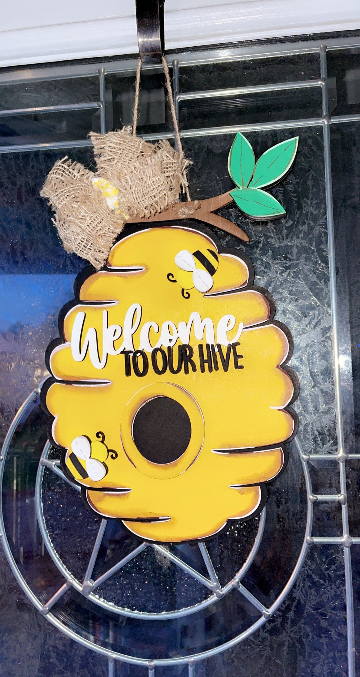 Welcome to Our Hive Door Hanger/welcome Sign/ Bee/ Honey/bee Hive - Etsy