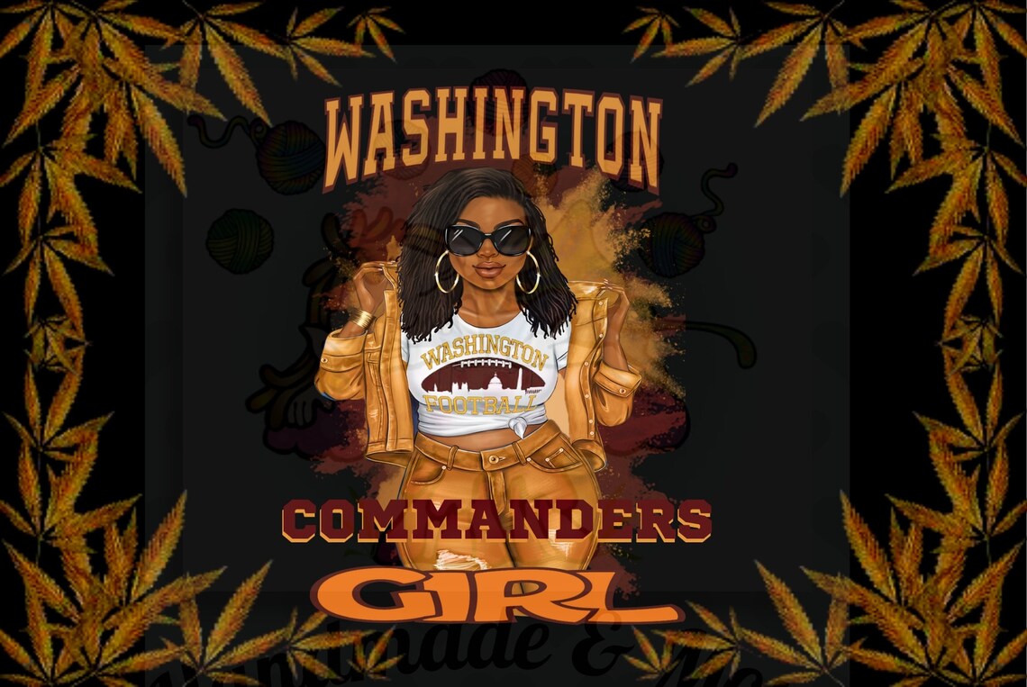 Washington Commanders Girl Hookah Tumbler Wrap Png DIGITAL - Etsy