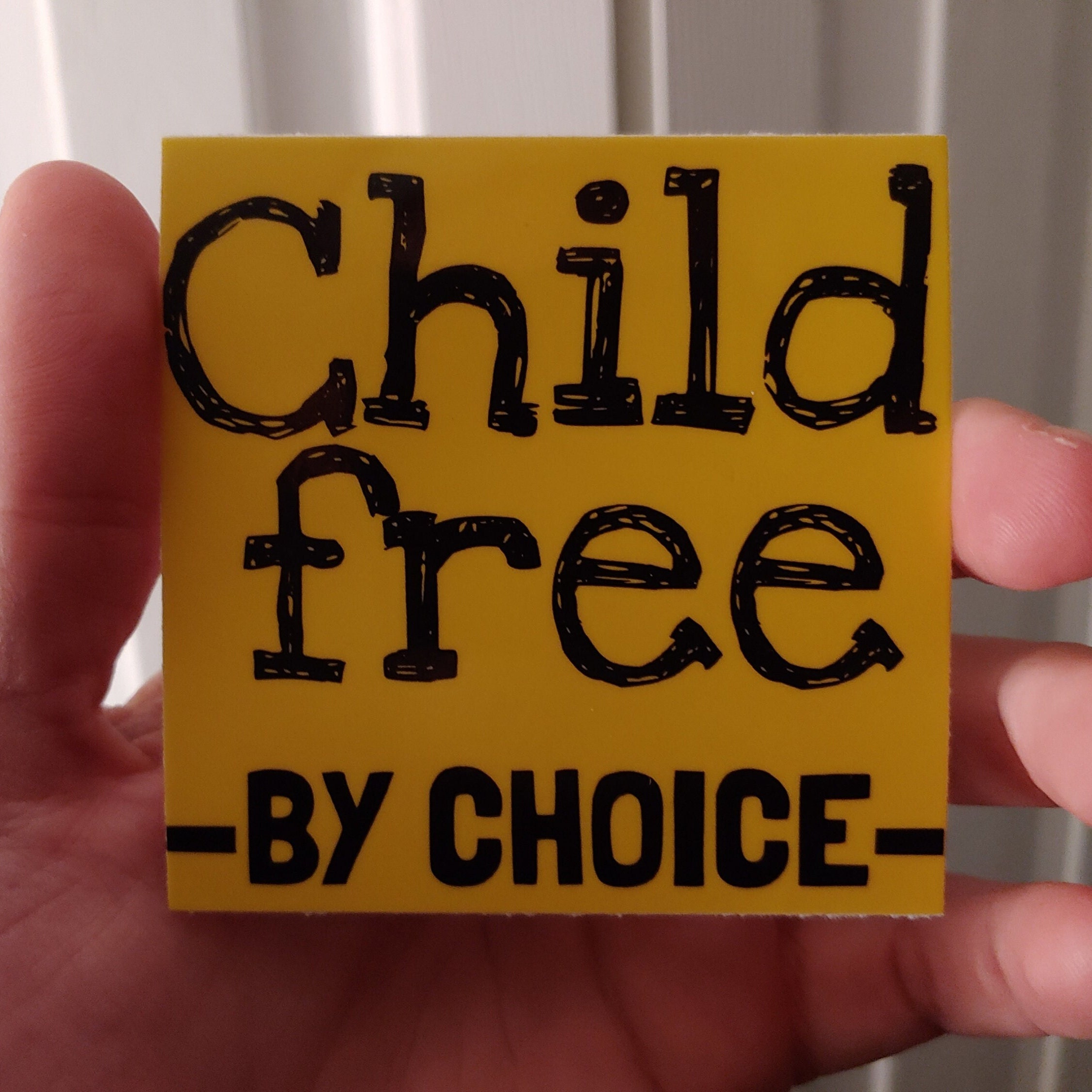 Child Free by Choice Kidfree Sticker 3x3 Childfree Glossy - Etsy