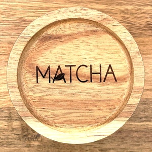 Matcha Tea Storage Container • Glass Matcha Jar With Acacia Wood Lid ...