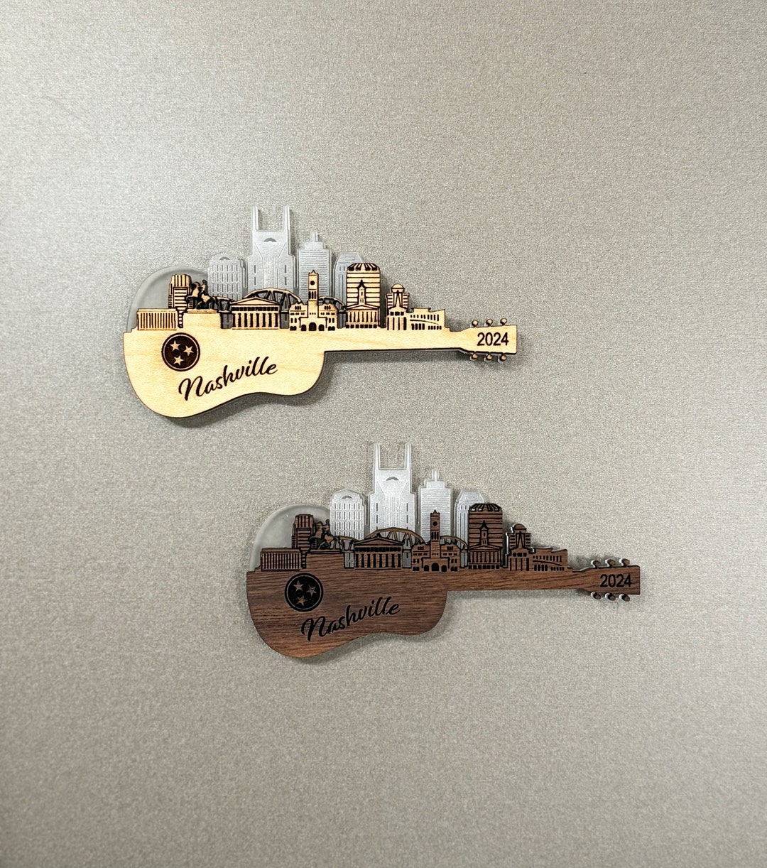 Nashville Guitar Magnet Custom Nashville Skyline Magnet Nashville ...