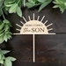 Half Sun Cake Topper Cake Topper Sun Cake Topper Boho - Etsy