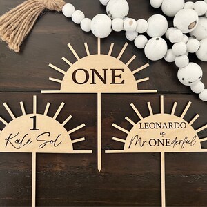 Half Sun Cake Topper | Cake Topper | Sun Cake Topper| Boho Cake Topper ...