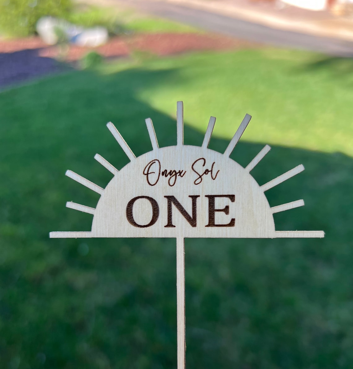 Half Sun Cake Topper Cake Topper Sun Cake Topper Boho | Etsy