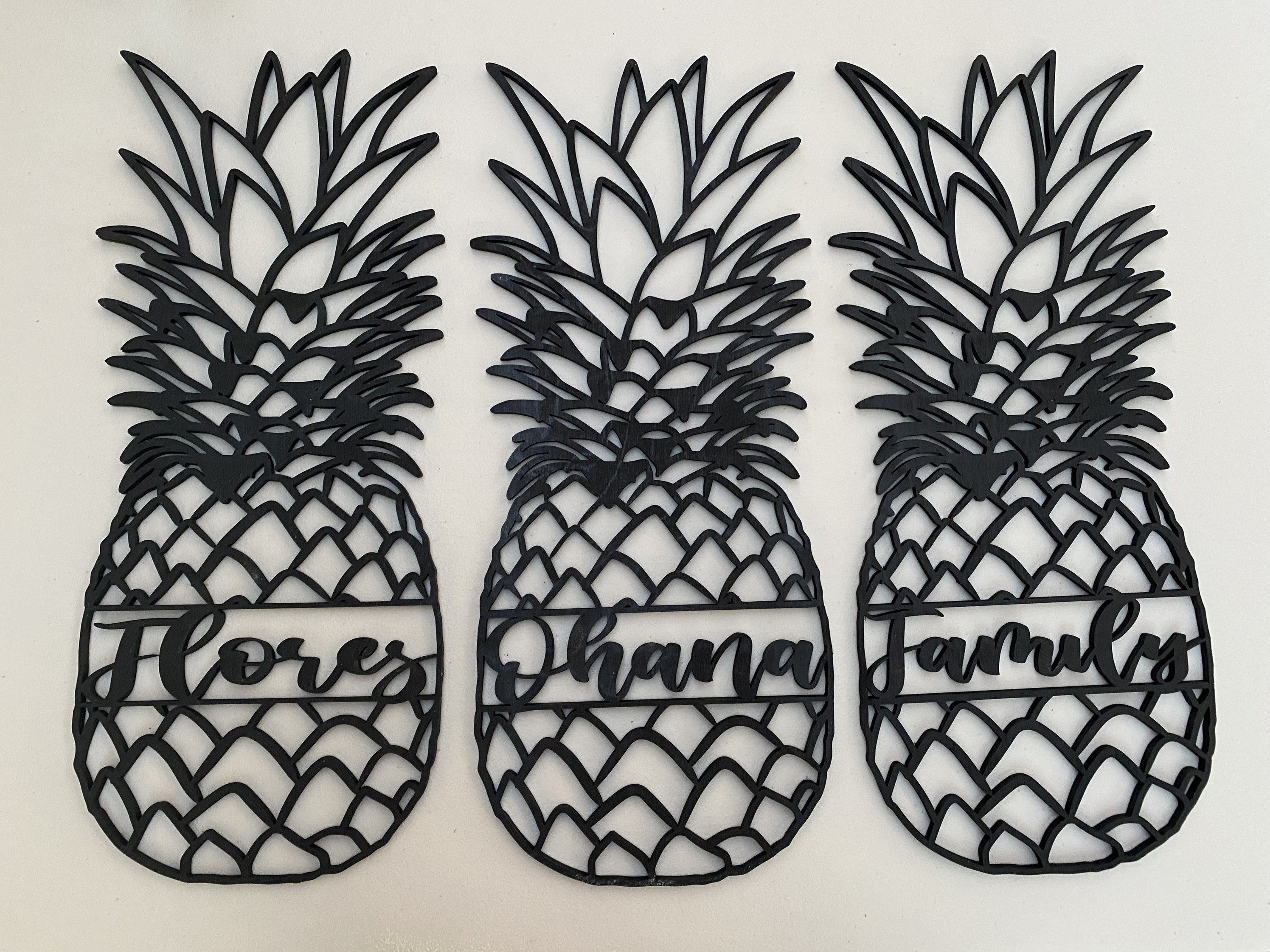Pineapple Decor Pineapple Sign Pineapple Monogram Sign - Etsy
