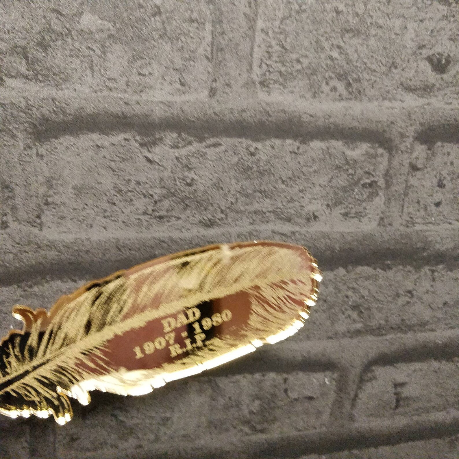 Personalised Memorial Feather's - Etsy