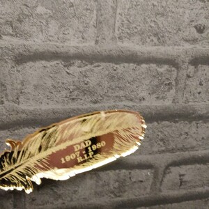 Personalised Memorial Feather's - Etsy