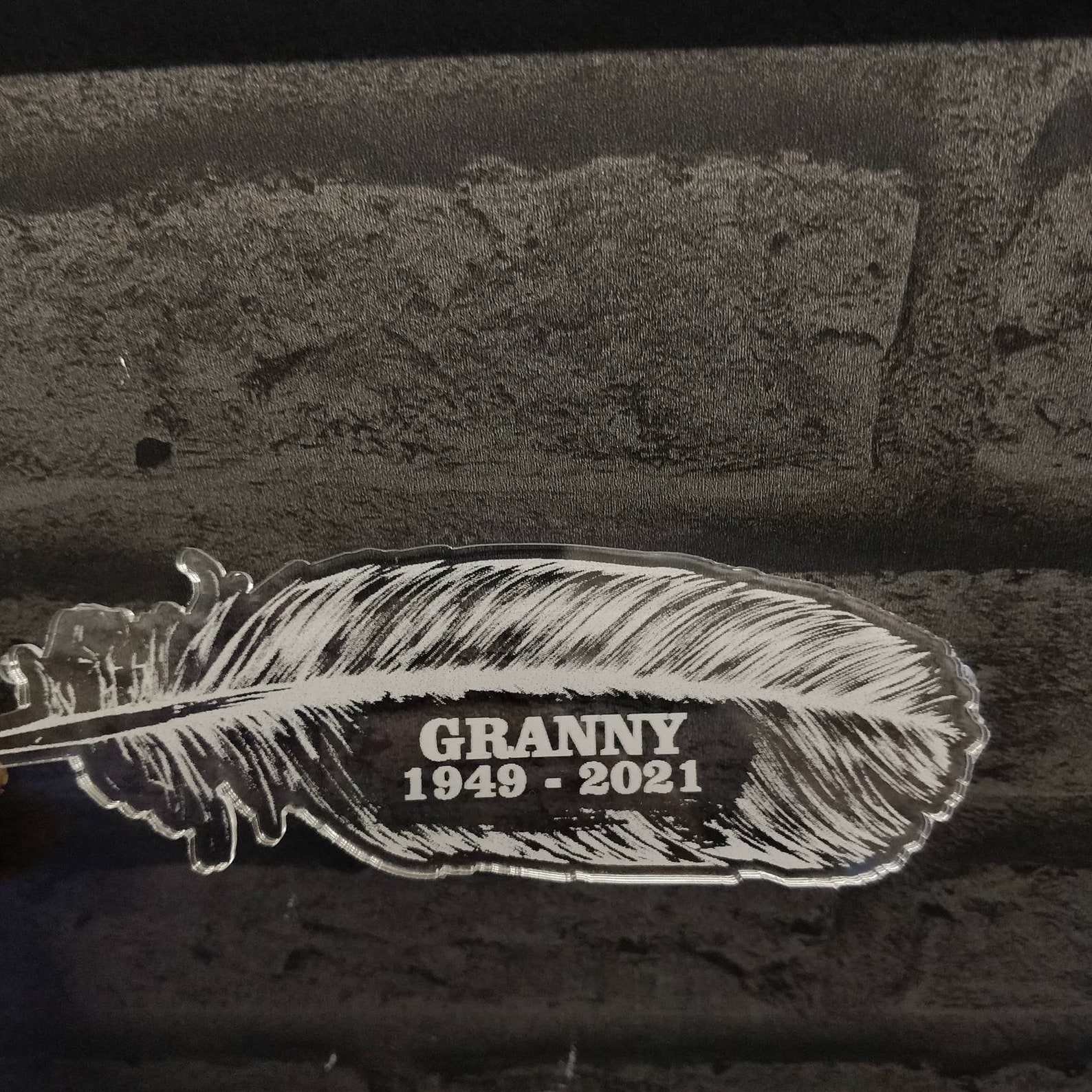 Personalised Memorial Feather's - Etsy