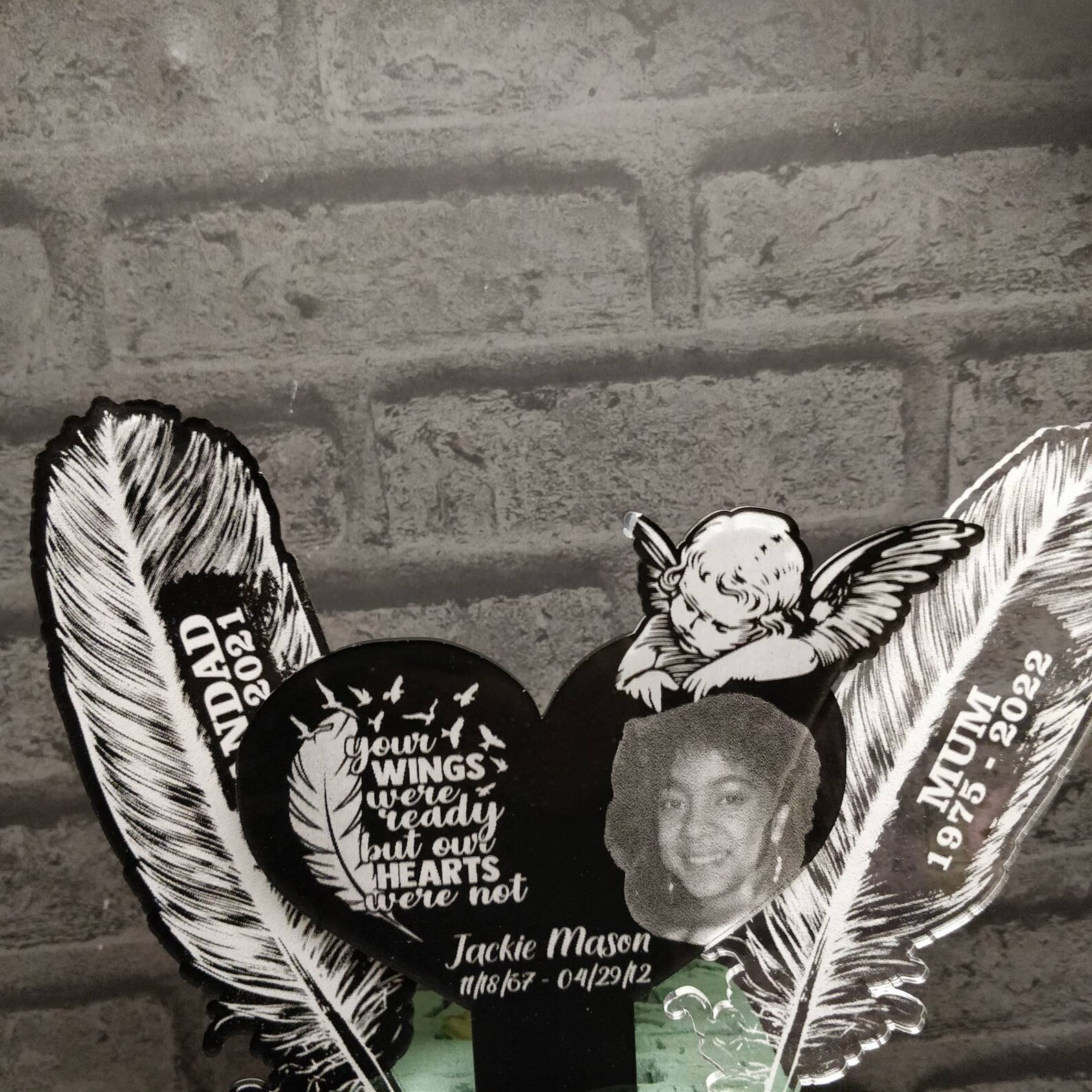 Personalised Memorial Feather's - Etsy