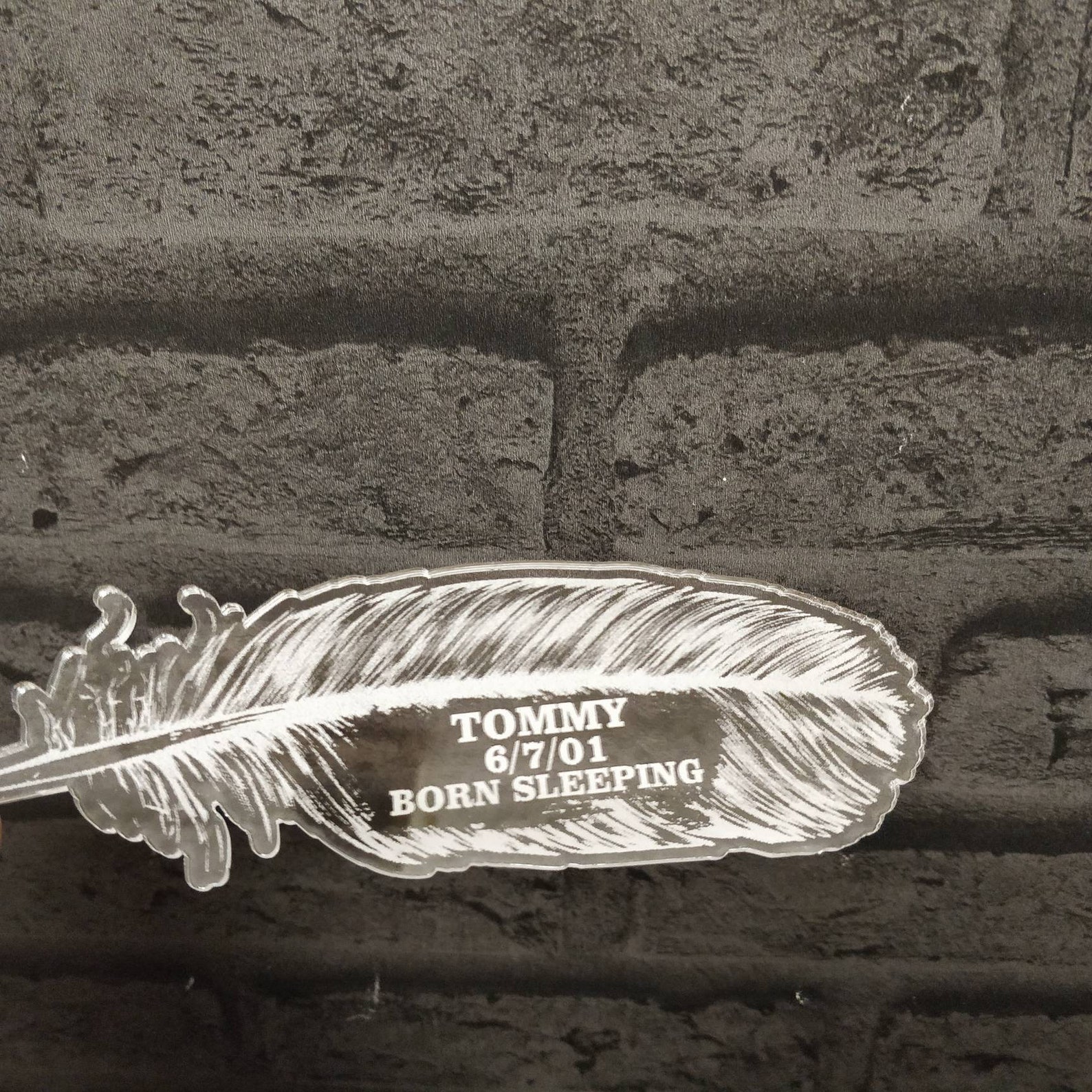 Personalised Memorial Feather's - Etsy