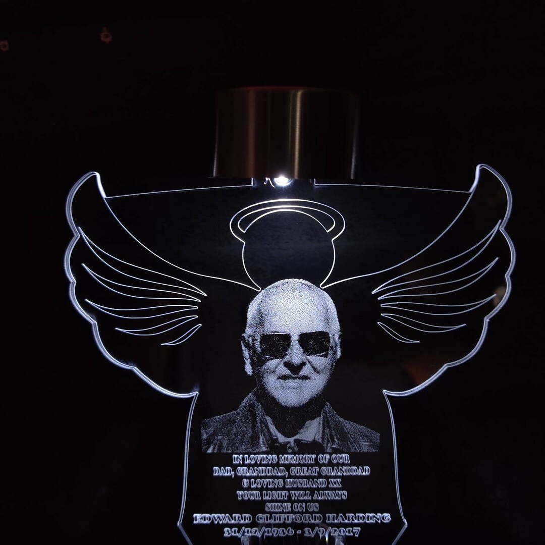 Memorial Solar Led Light - Etsy