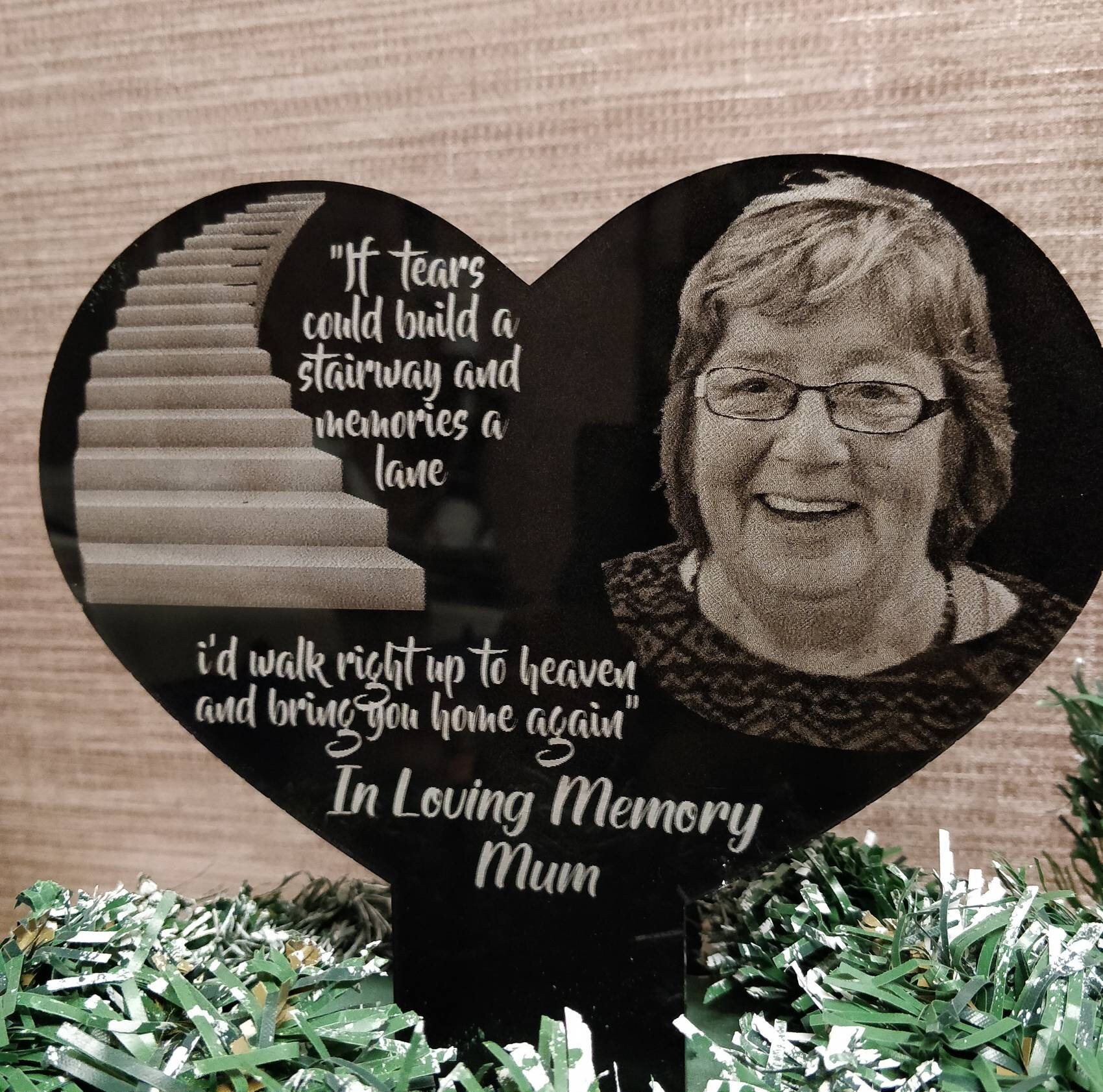 Memorial Photo Plaque | Etsy UK