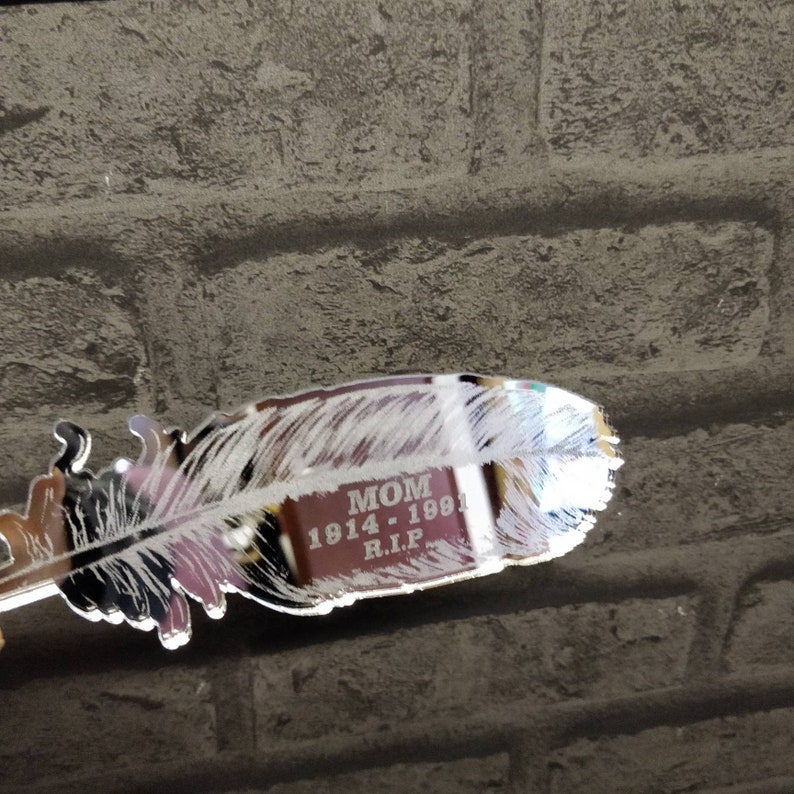 Personalised Memorial Feather's - Etsy