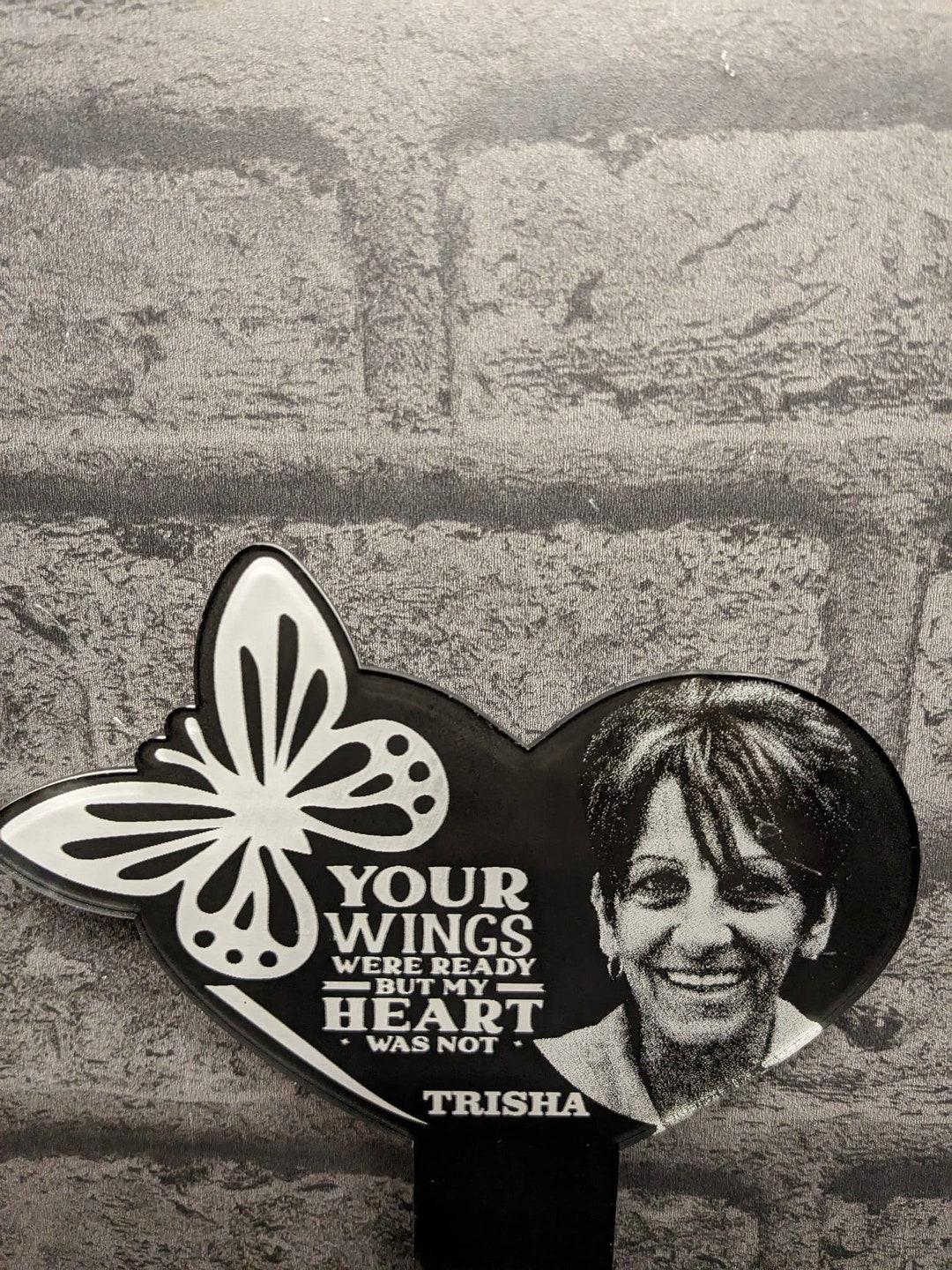 Personalised Butterfly Grave Marker - Etsy