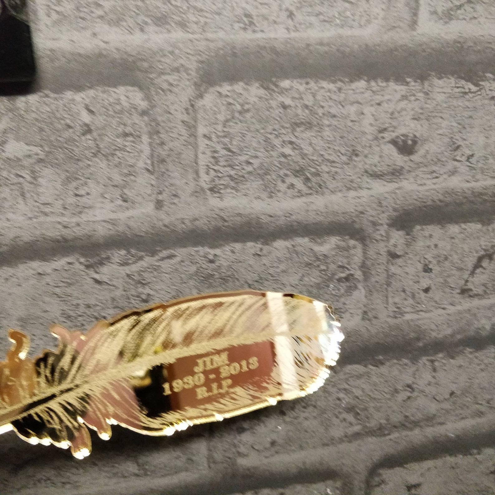 Personalised Memorial Feather's - Etsy