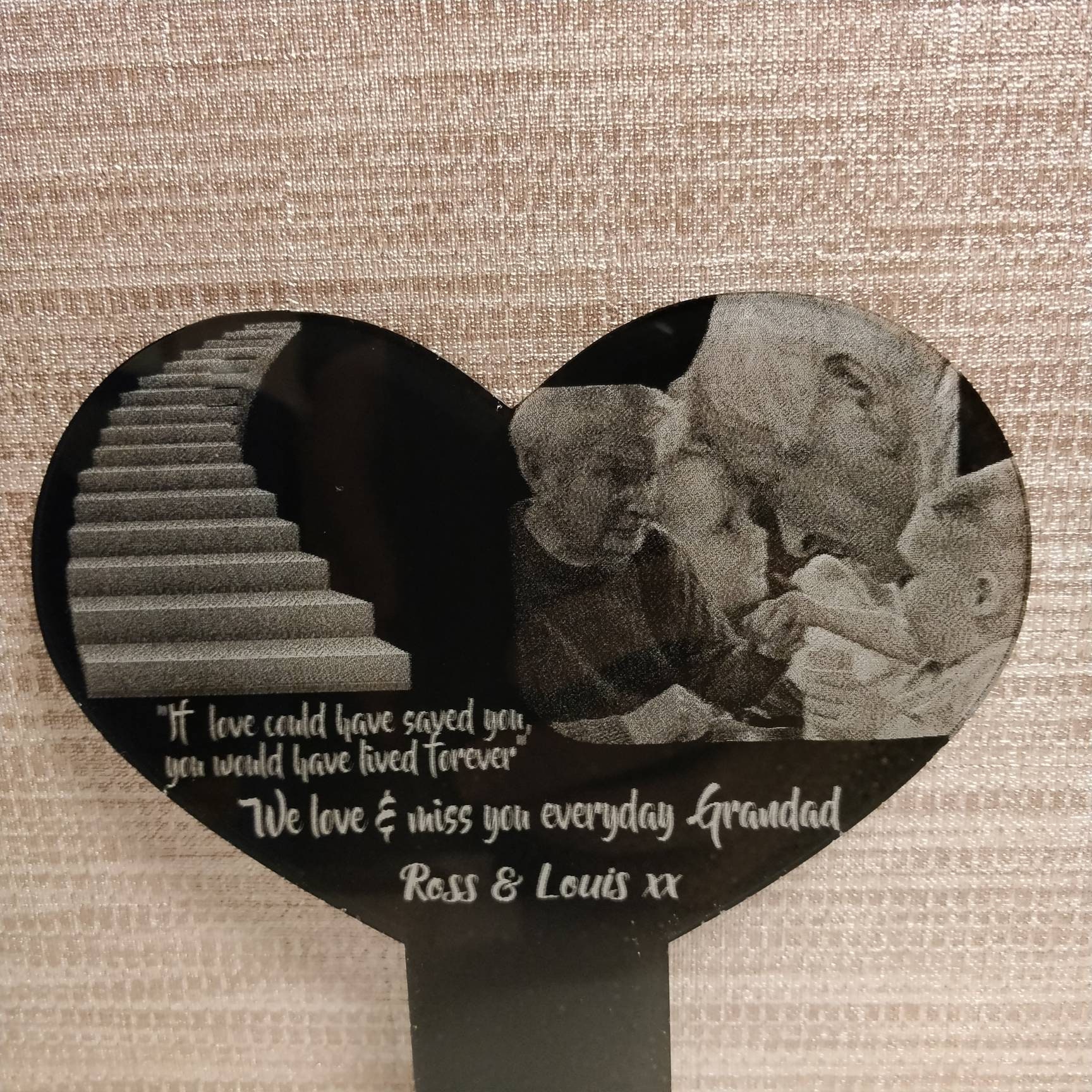 Memorial Photo Plaque - Etsy UK