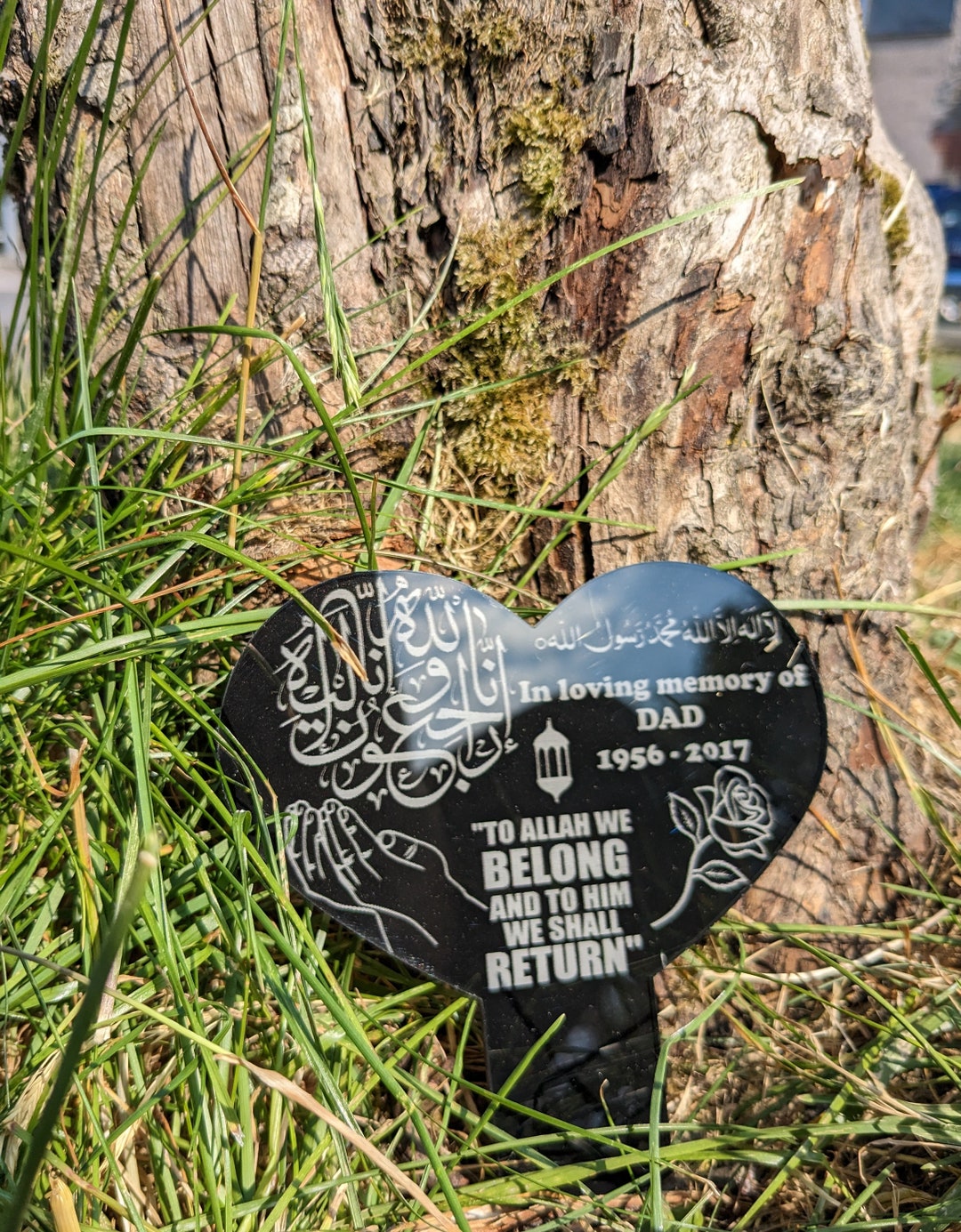 Personalized Memorial Plaque Custom Engraved Memorial Plaque in Loving ...