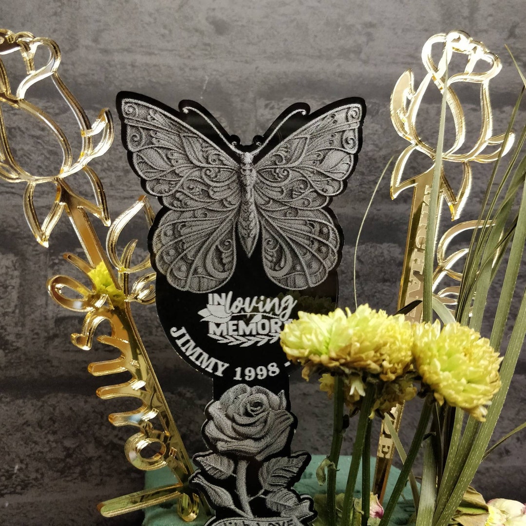 Butterfly Memorial Plaque - Etsy