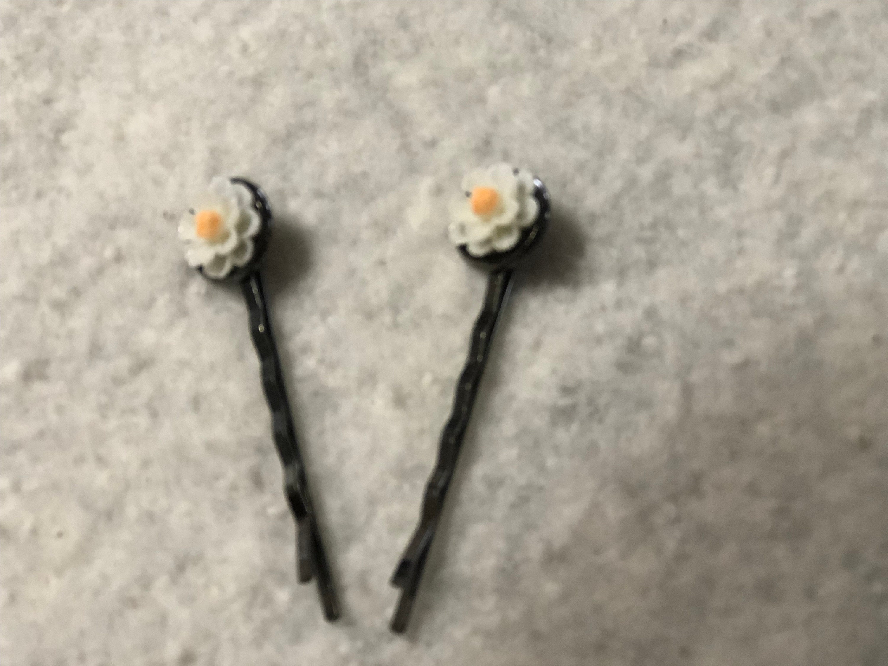 Flower Bobbie Pins - Etsy