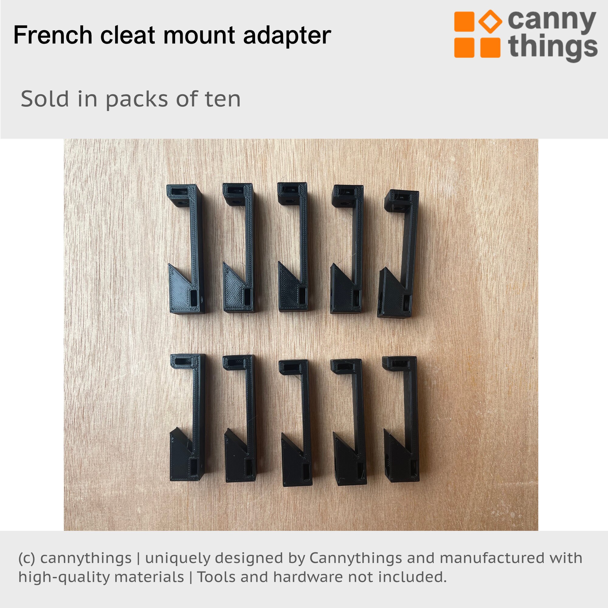 French Cleat Mounts LD - Easily Attach Things to French Cleats With ...