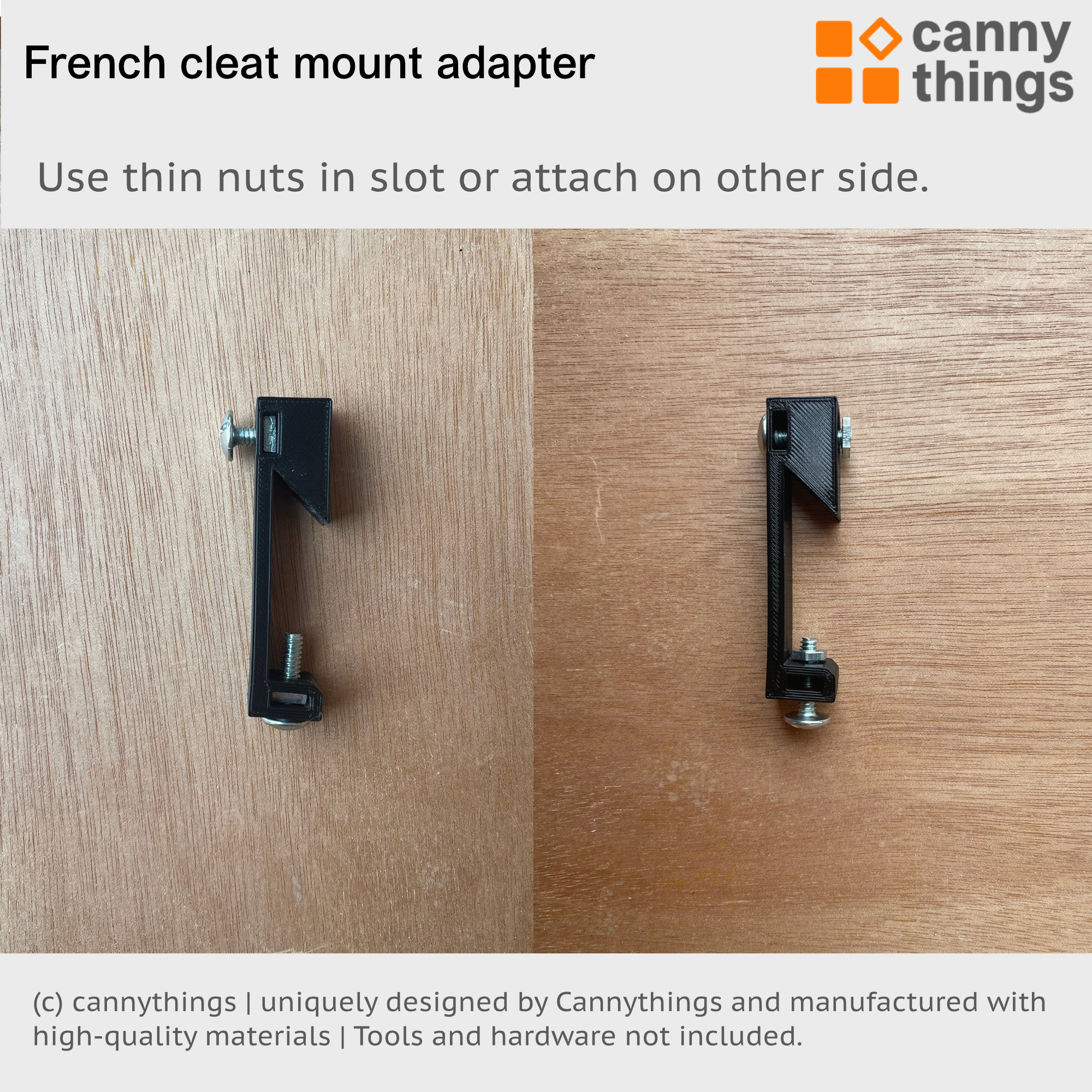 French Cleat Mounts LD - Easily Attach Things to French Cleats With ...