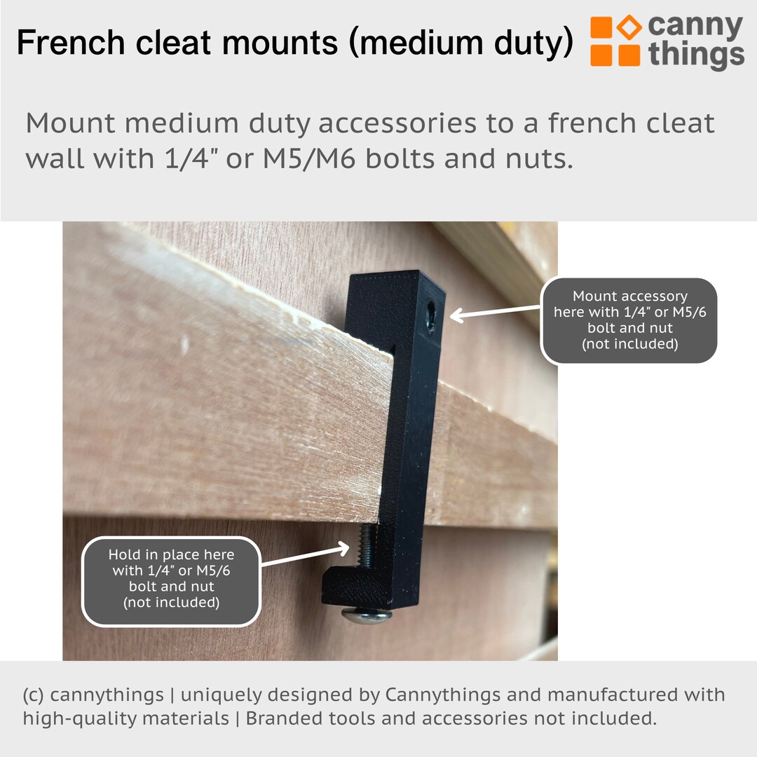 French Cleat Mounts MD - Easily Attach Things to French Cleats With ...