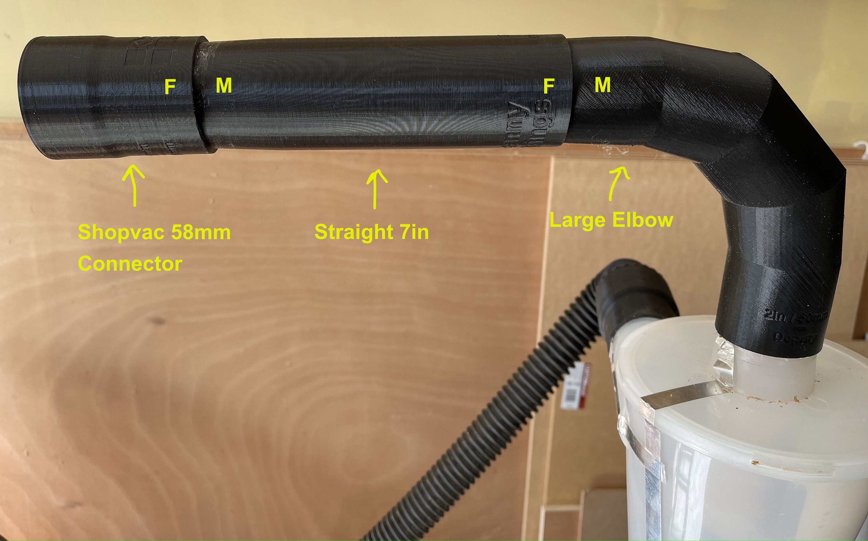 Dust Deputy Vacuum and Tool Connectors - Deputy / Rockler / Shopvac ...