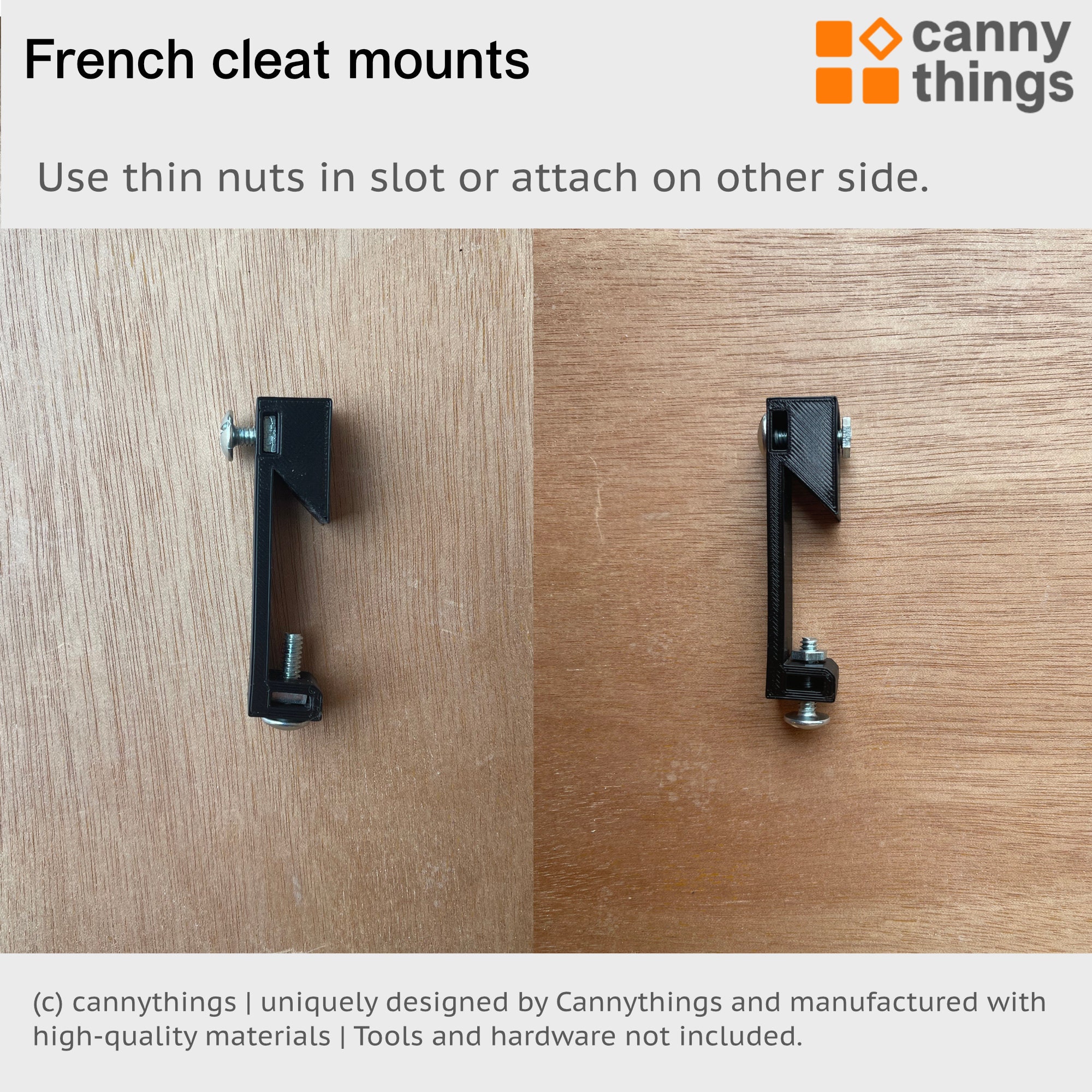 French Cleat Mounts MD - Easily Attach Things to French Cleats With ...