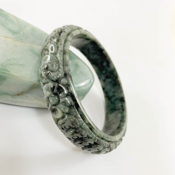 Jade Bangle - Etsy