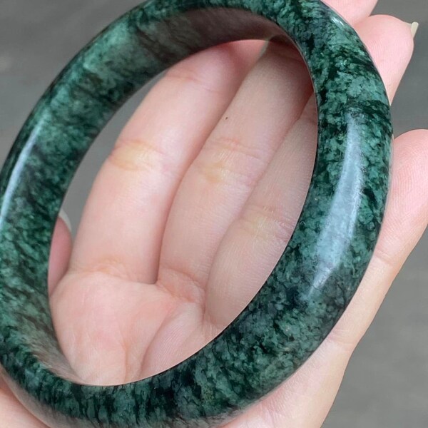 Jade Bangle - Etsy