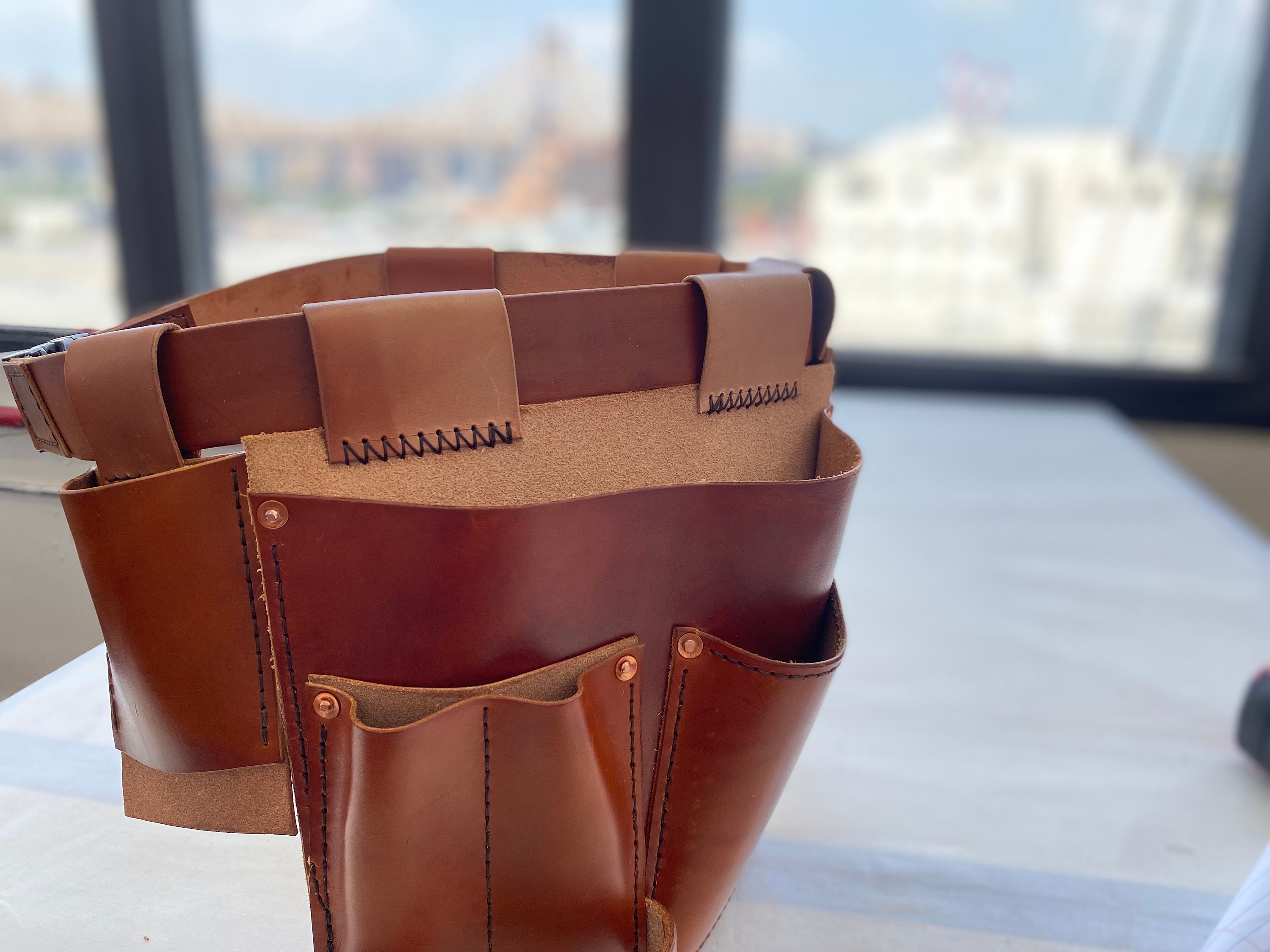 Full Grain Leather Tool Belt - Etsy