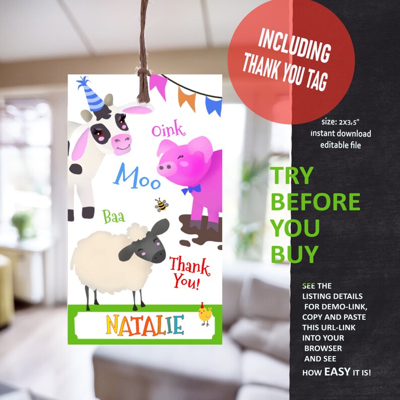 Petting Zoo Invite Girl Farm Invitation Editable Barnyard Birthday ...