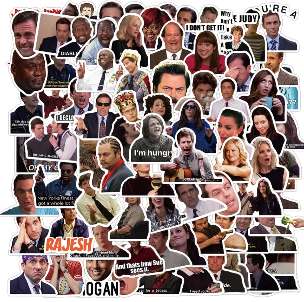 TV Show Meme Sticker Pack - Etsy