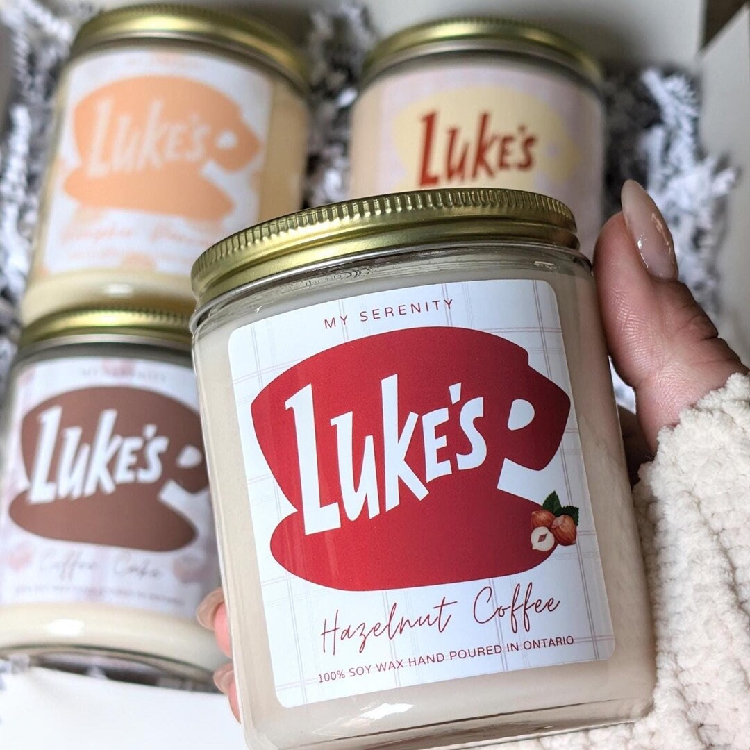 Luke's Hazelnut Coffee Coffee Cake Gilmore Girls Candle, Gift Sets, Wax Melts Holiday Candles ...
