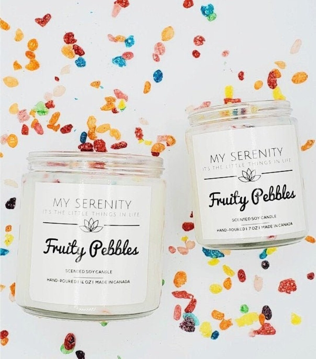 Fruity Pebbles Candle | Nostalgic Cereal Candles | Fruity Candles | Soy ...