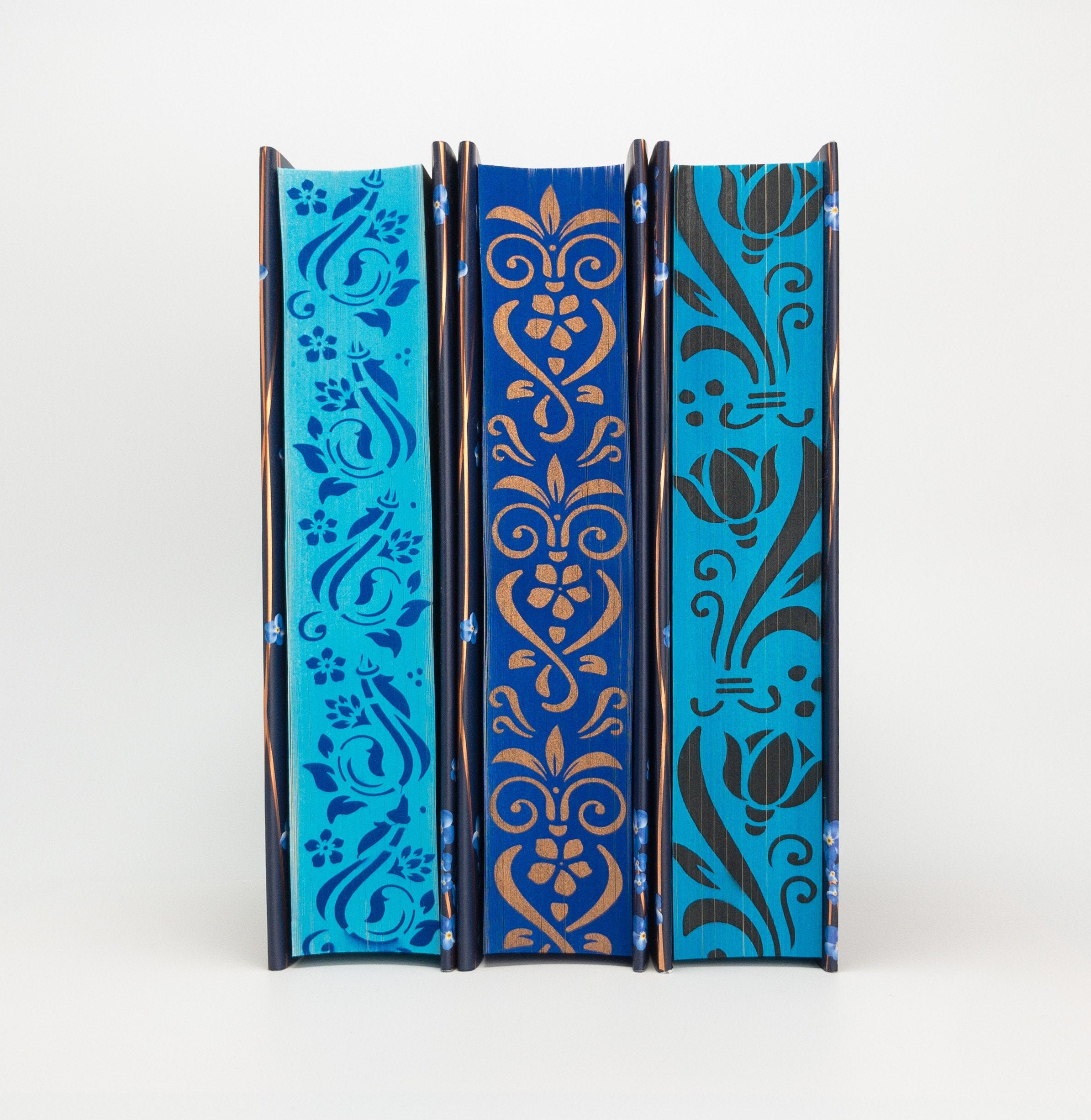 Custom stencil sprayed book edges Pre Order | Etsy