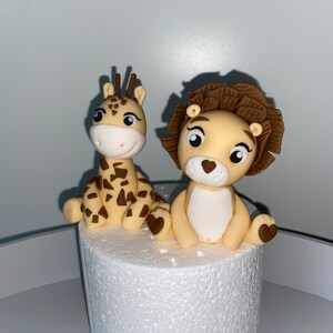 Fondant Safari Animals Jungle Animals Cake Decorations - Etsy
