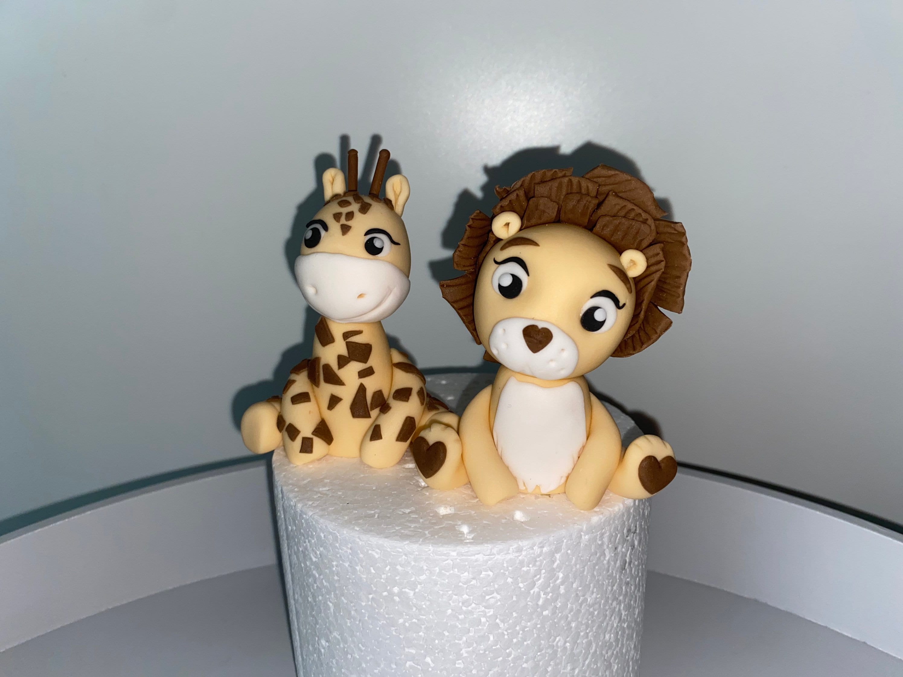 Fondant Safari Animals Jungle Animals Cake Decorations - Etsy